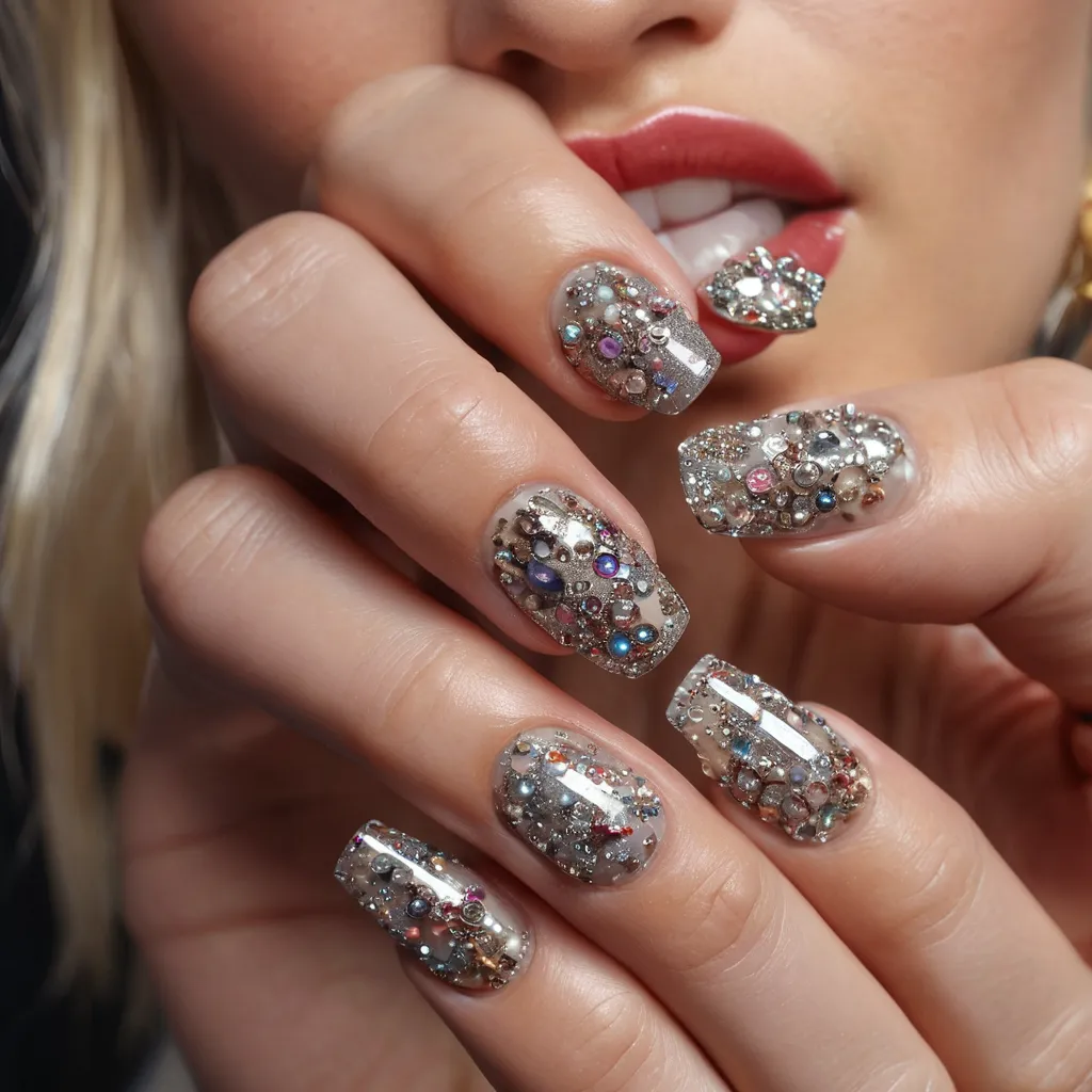 Blinged Out Press-On Nails: Fashion Meets Style